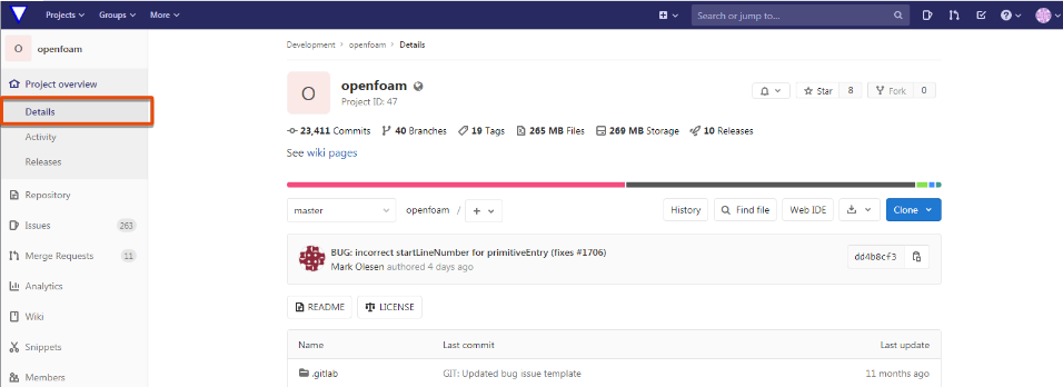 page access code · Wiki · Development / openfoam · GitLab